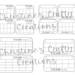 BOHO Sticker Charts L Editable - Etsy