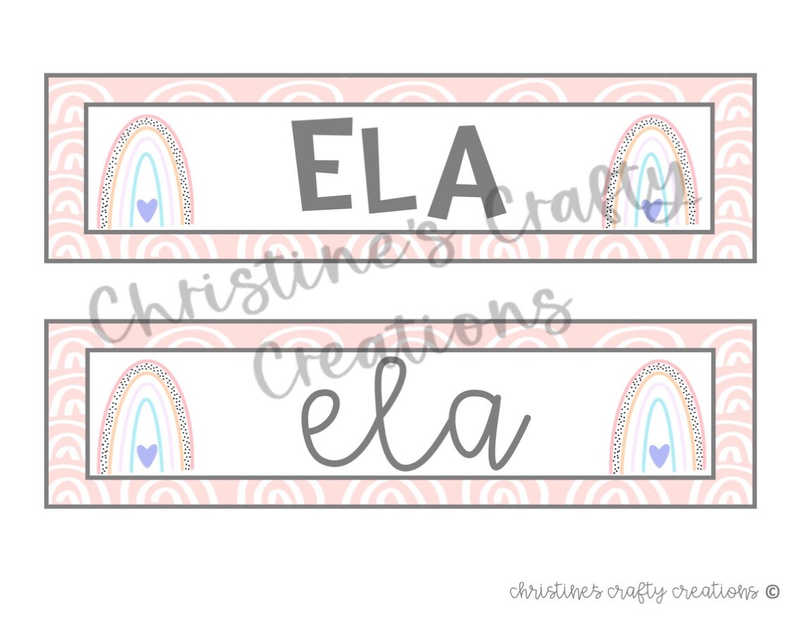 BOHO Learning Targets L Editable - Etsy