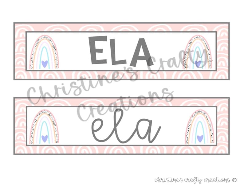 BOHO Learning Targets L Editable - Etsy