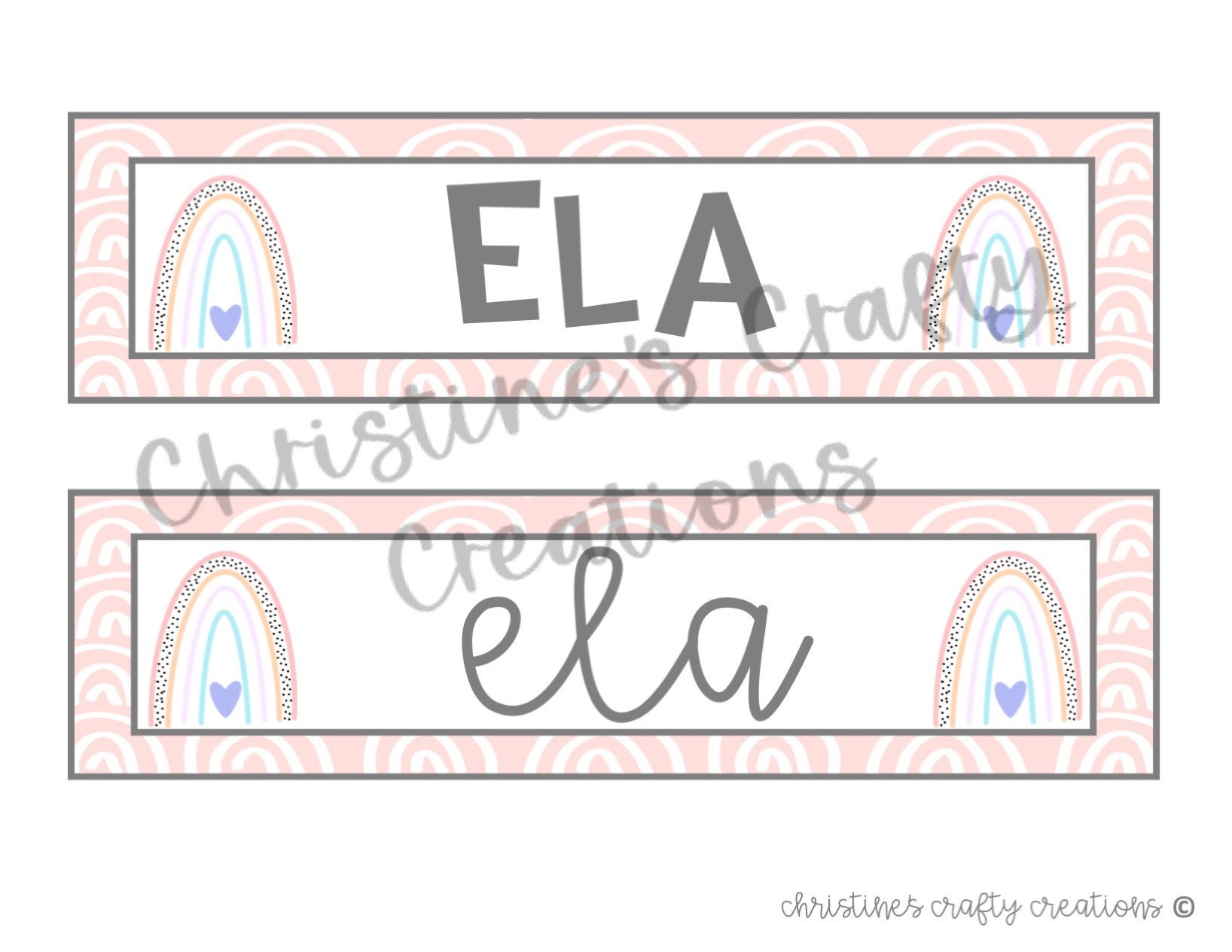 BOHO Learning Targets L Editable - Etsy