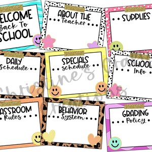 Groovy Leopard and Dalmatian Meet the Teacher Powerpoint L Editable - Etsy