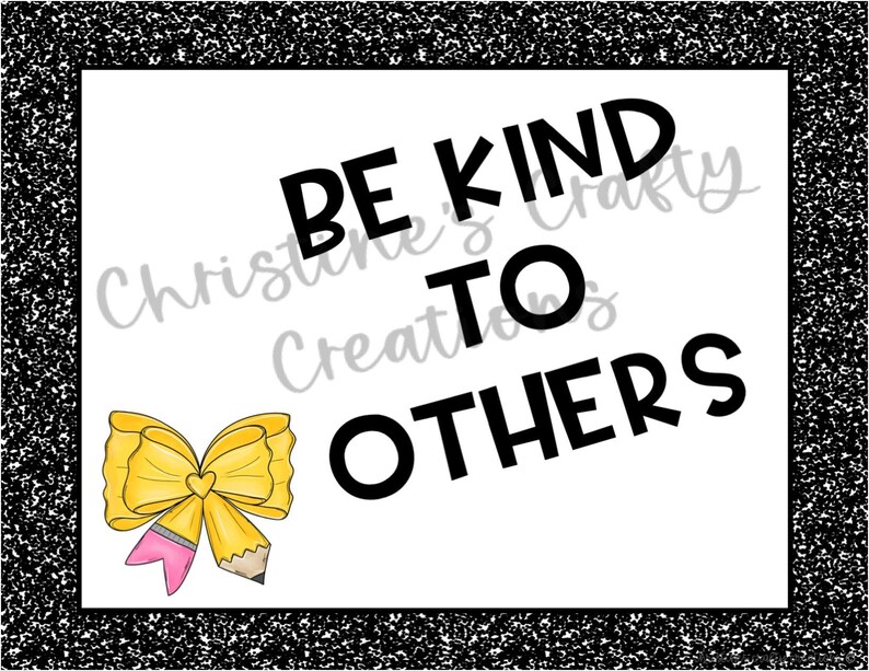 Coquette Bows and Pencils Rules Posters L Editable - Etsy