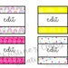 Bright Rainbow Boho Welcome Sign L Editable Door Name Labels L Bulletin ...