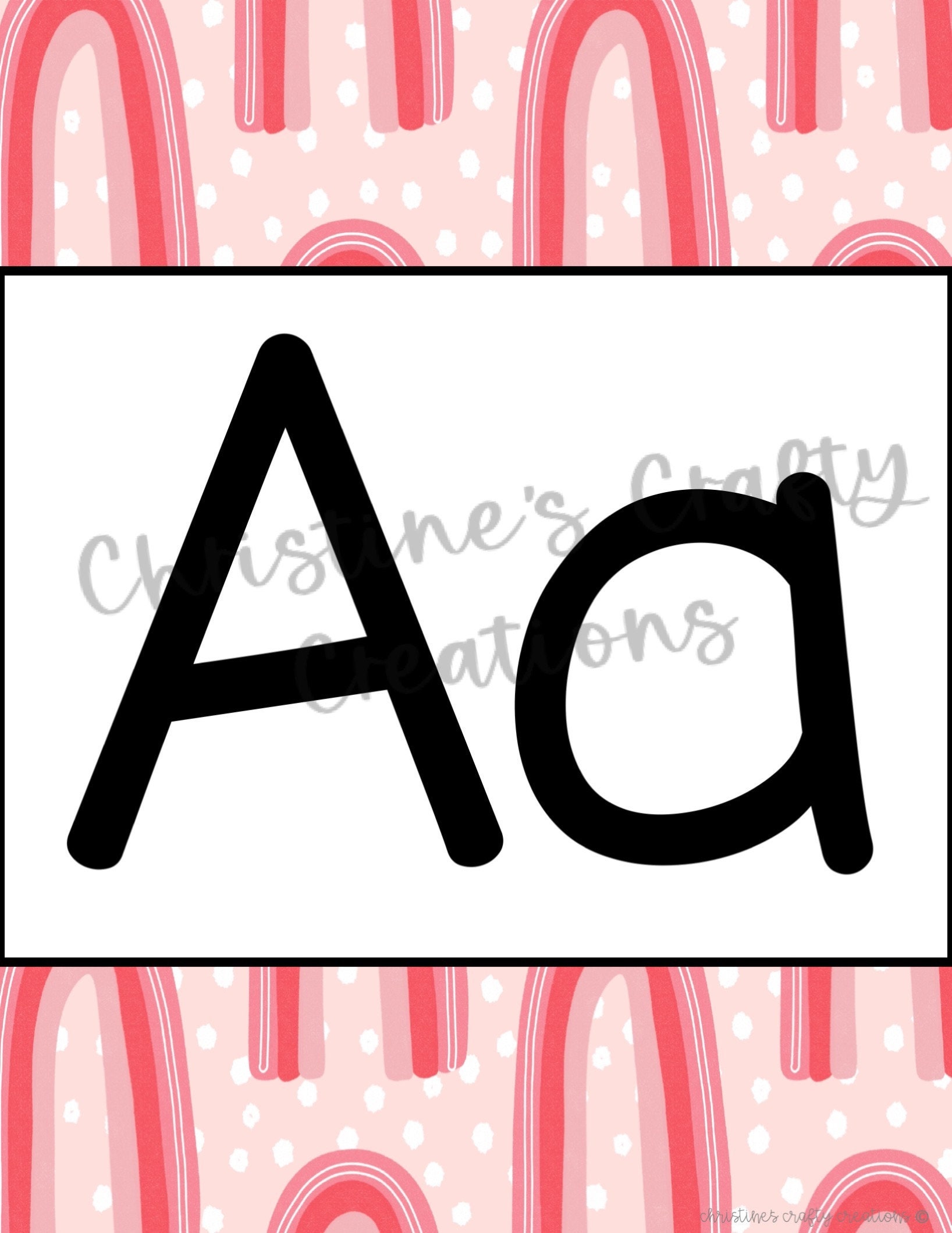Valentine's Day Alphabet Posters - Etsy