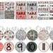 Preppy Dalmatian Table and Cubby Numbers - Etsy