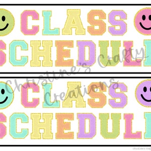 Groovy Leopard and Dalmatian Daily Schedule L Editable - Etsy