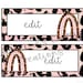 Leopard Name Tags L Editable - Etsy