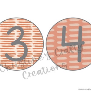 Rustic Boho Table and Cubby Numbers - Etsy