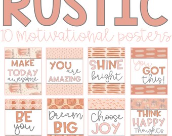 PRINTABLE Classroom Motivational Boho Posters - Etsy