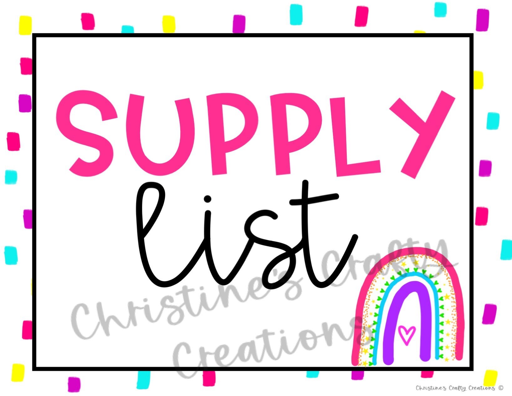 Meet the Teacher Night L Editable Forms and Materials L Bright Rainbow ...