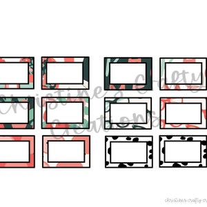 Preppy Dalmatian Toolbox Labels L Editable - Etsy
