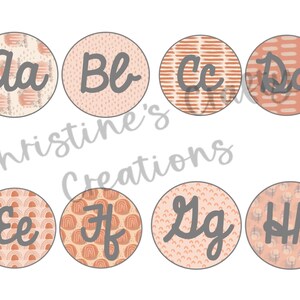 Rustic Boho Word Wall Letters - Etsy