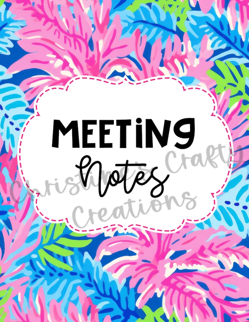 Preppy and Tropical Binder Covers and Spines L Editable - Etsy