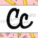 Coquette Bows and Pencils Alphabet Posters - Etsy