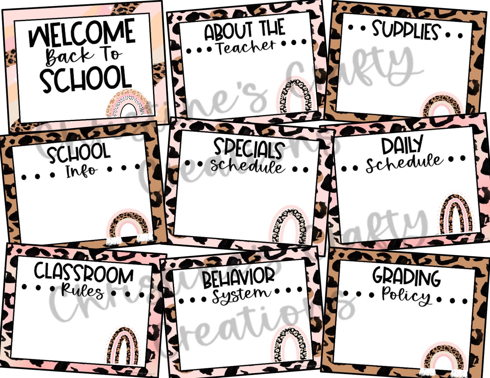 Leopard Meet the Teacher Powerpoint L Editable Slides - Etsy