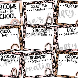 Leopard Meet the Teacher Powerpoint L Editable Slides - Etsy