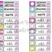 Bright Rainbow Boho Schedule L Editable - Etsy