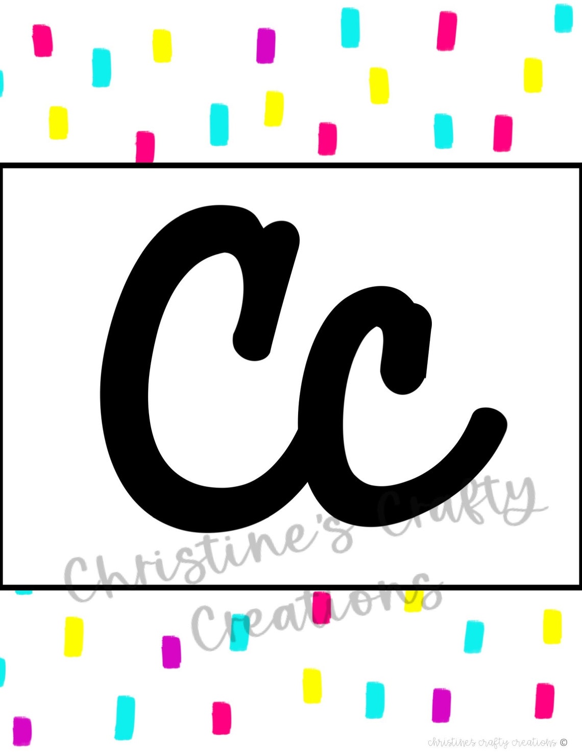 Bright Rainbow Boho Alphabet Posters - Etsy