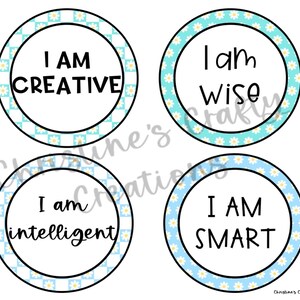 Retro Daisy Affirmation Circles L Affirmation Mirror - Etsy