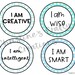 Retro Daisy Affirmation Circles L Affirmation Mirror - Etsy