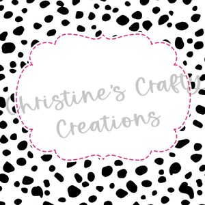 Preppy Dalmatian Binder Covers and Spines L Editable - Etsy