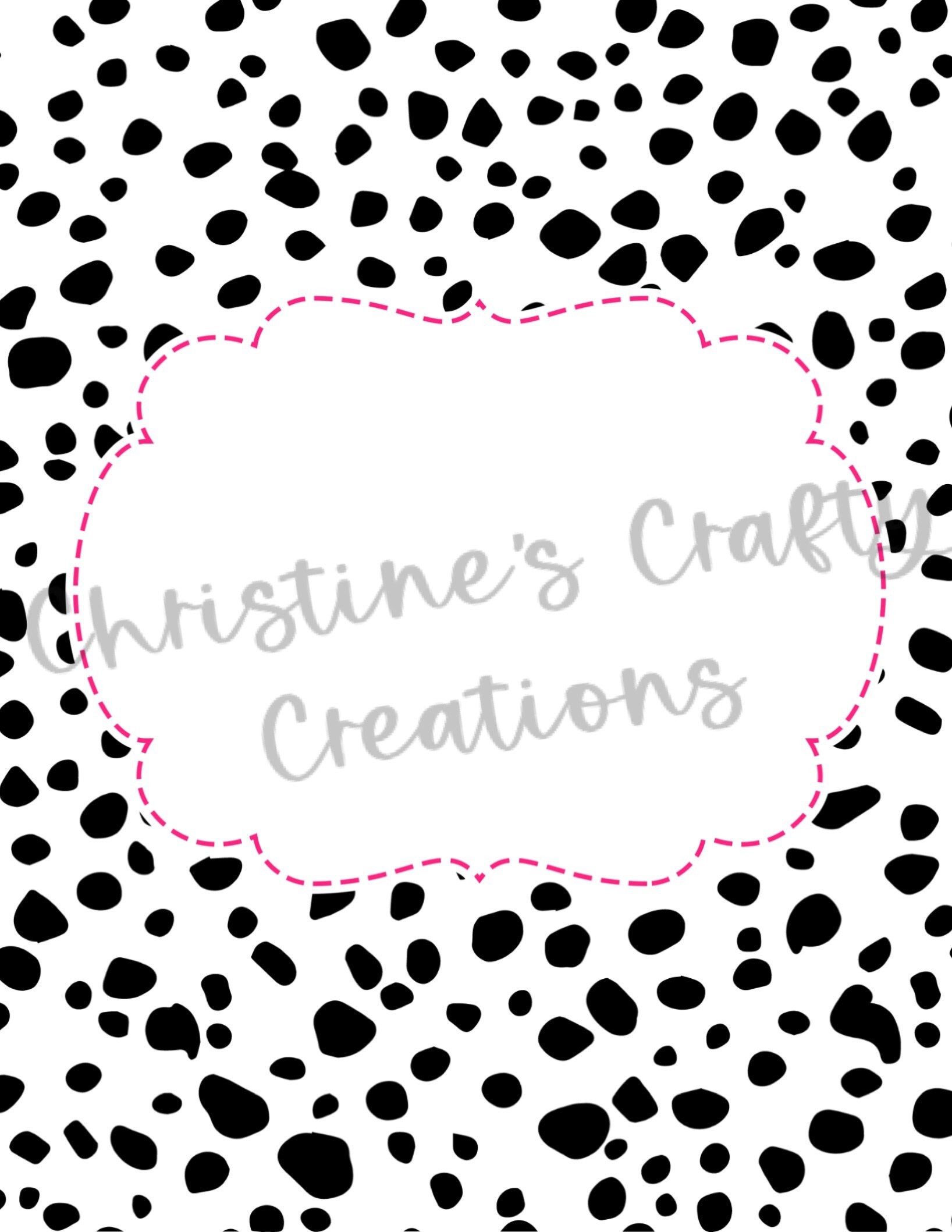 Preppy Dalmatian Binder Covers and Spines L Editable - Etsy