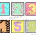Groovy Leopard and Dalmatian Calendar Labels L Editable - Etsy