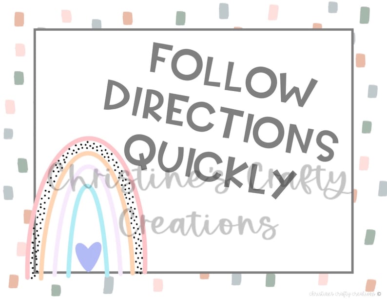 BOHO Classroom Rules Posters L Editable - Etsy