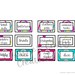 Bright Rainbow Boho Toolbox Labels L Editable - Etsy