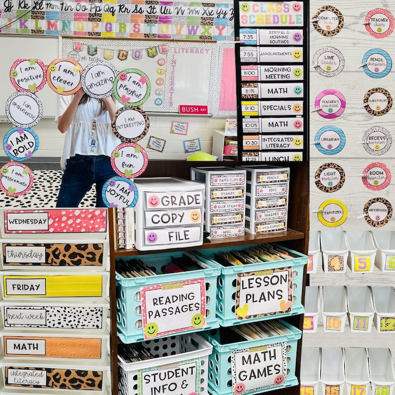 Groovy Leopard and Dalmatian Classroom Decor Bundle - Etsy