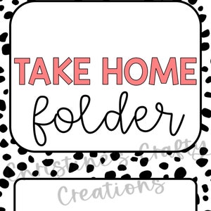 Preppy Dalmatian Folder Covers L Editable - Etsy