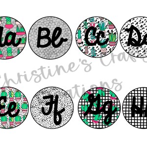 Cactus Word Wall Letters - Etsy