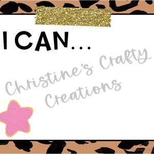 Groovy Leopard and Dalmatian Learning Targets L Editable - Etsy