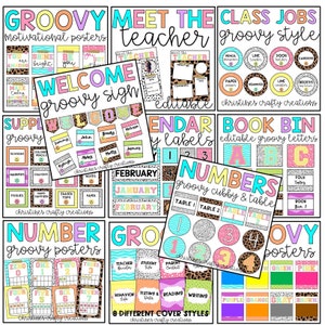 Groovy Leopard and Dalmatian Classroom Decor Bundle - Etsy