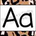 Leopard Alphabet Posters - Etsy