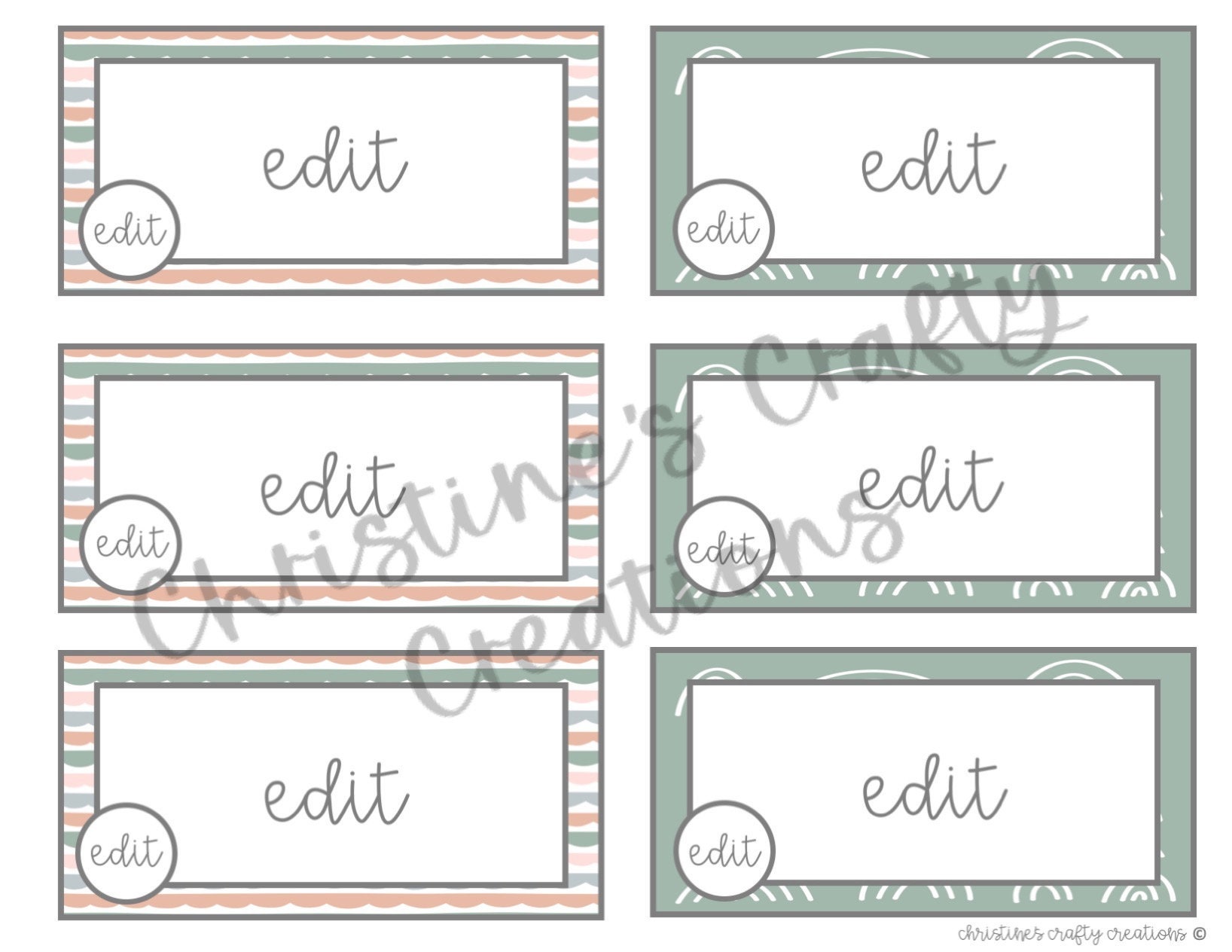 BOHO Birthday Chart L Editable - Etsy