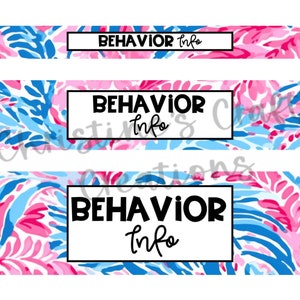 Preppy and Tropical Binder Covers and Spines L Editable - Etsy