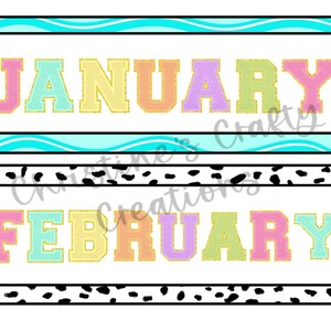 Groovy Leopard and Dalmatian Calendar Labels L Editable - Etsy