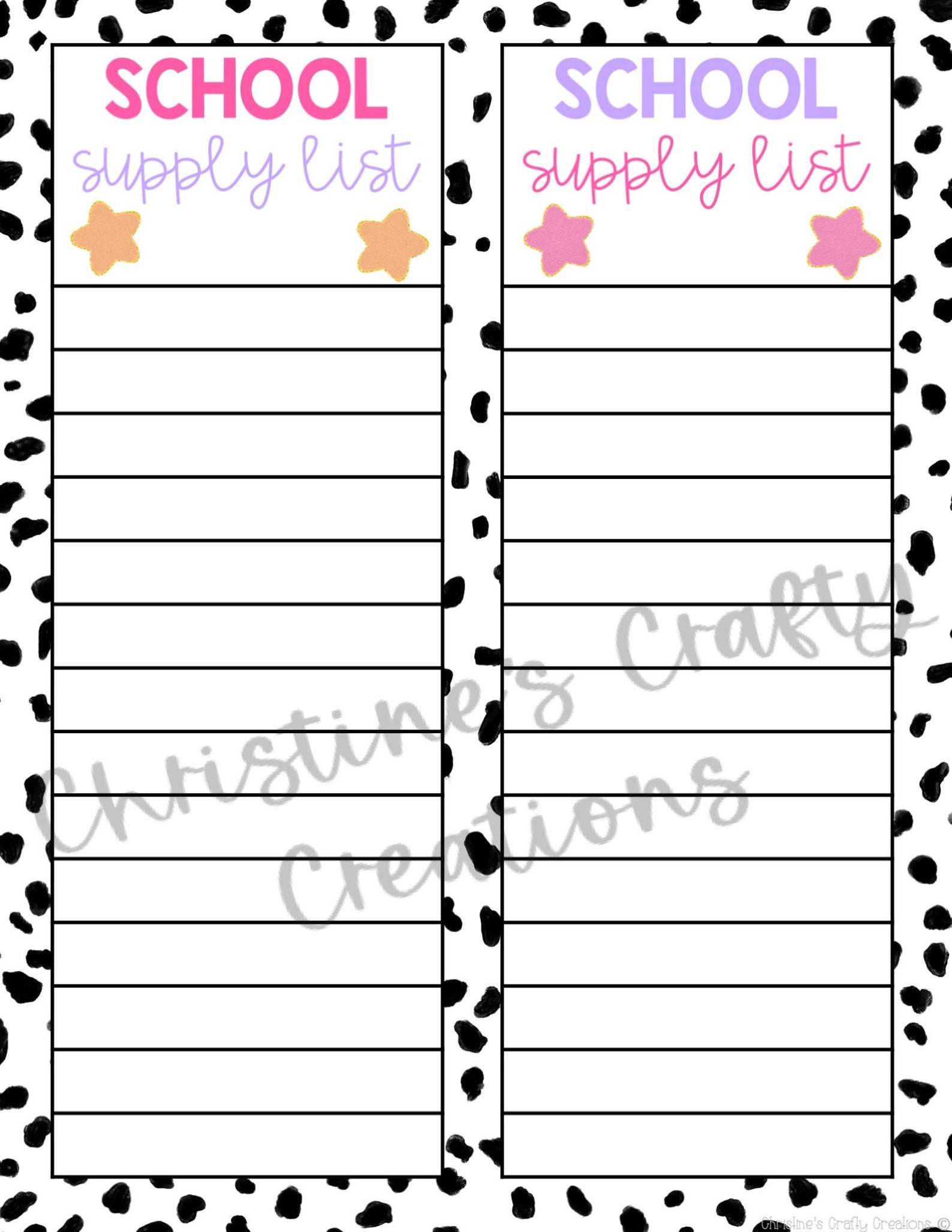 Groovy Leopard and Dalmatian Meet the Teacher Packet L Editable Forms ...