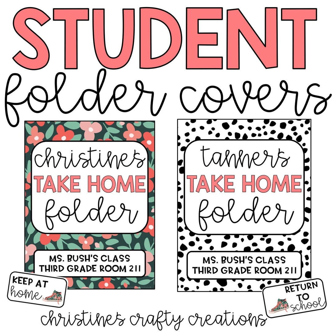 Preppy Dalmatian Folder Covers L Editable - Etsy