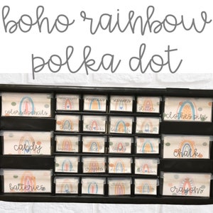 BOHO Teacher Toolbox Labels L Editable - Etsy