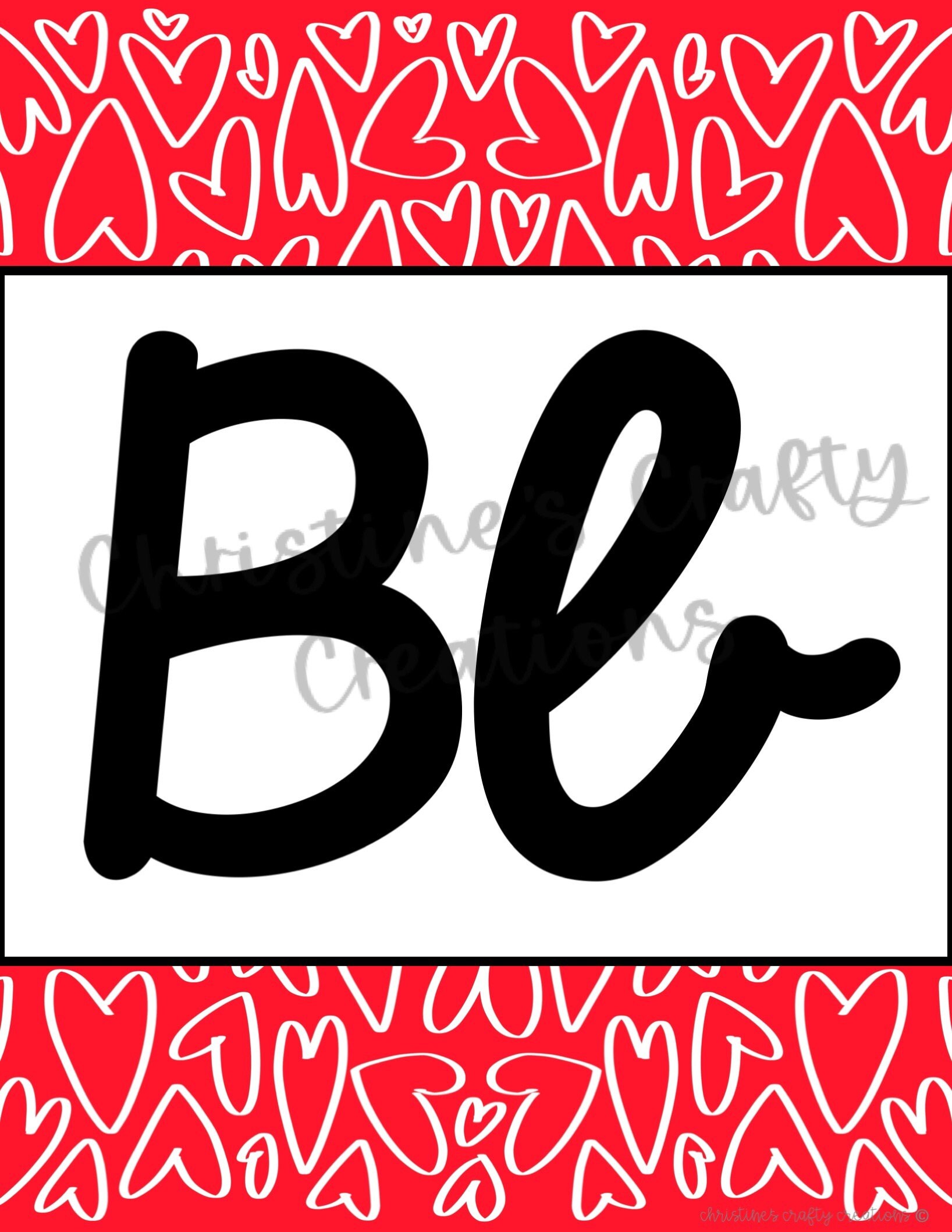 Valentine's Day Alphabet Posters - Etsy