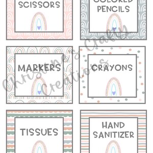 BOHO Supply Labels - Etsy