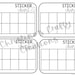 BOHO Sticker Charts L Editable - Etsy