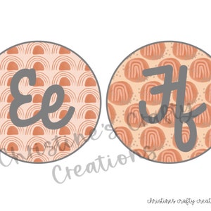 Rustic Boho Word Wall Letters - Etsy