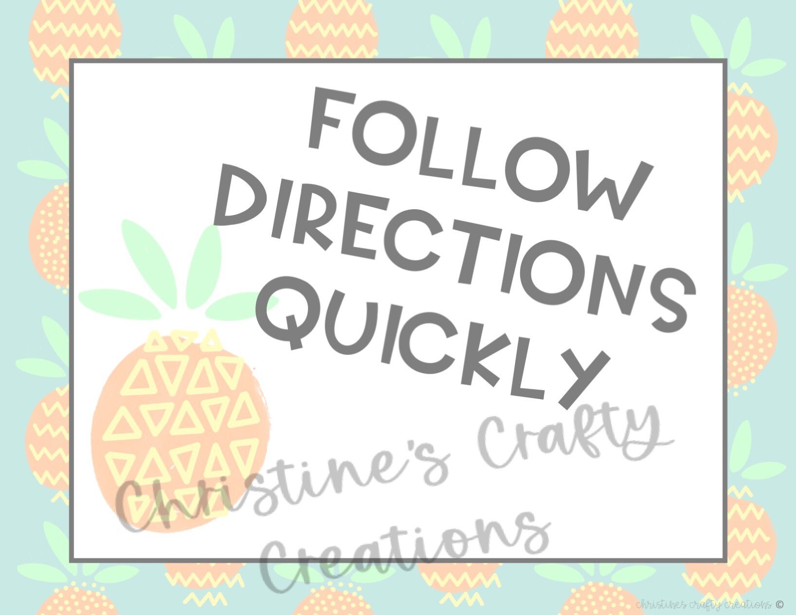 Pineapple Classroom Rules Posters L Editable - Etsy