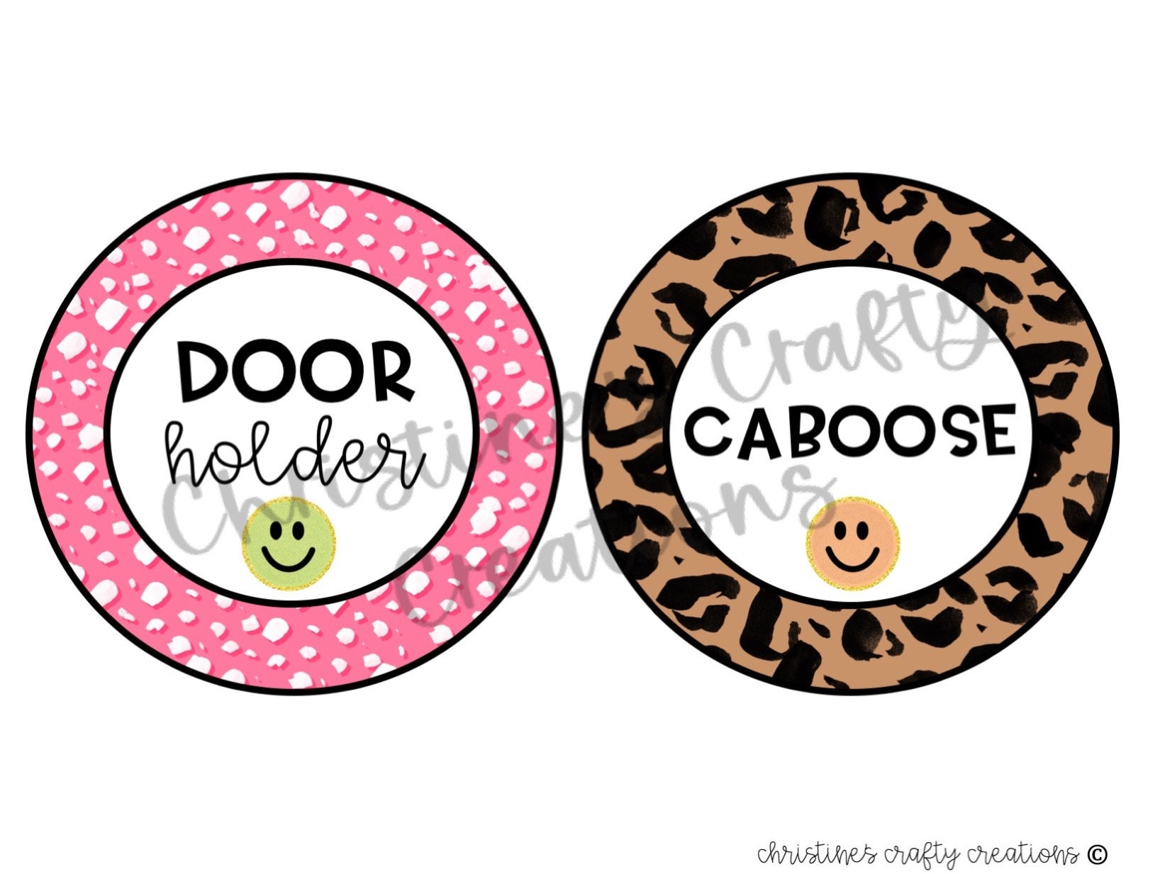 Groovy Leopard and Dalmatian Class Jobs L Editable - Etsy