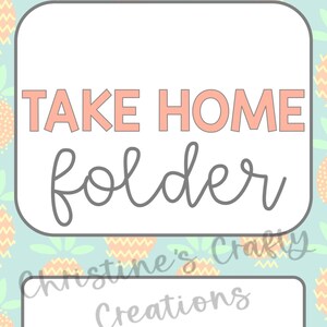 Pineapple Student Folder Covers L Editable - Etsy