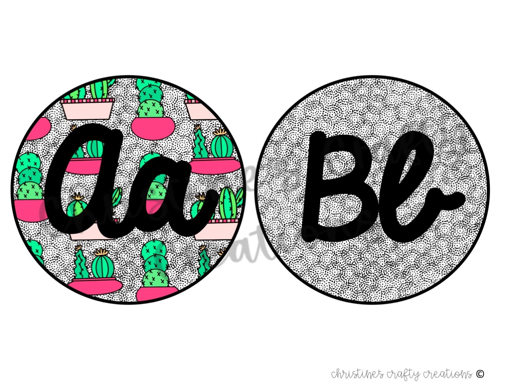 Cactus Word Wall Letters - Etsy