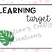 Tropical Leaves Learning Targets - Etsy